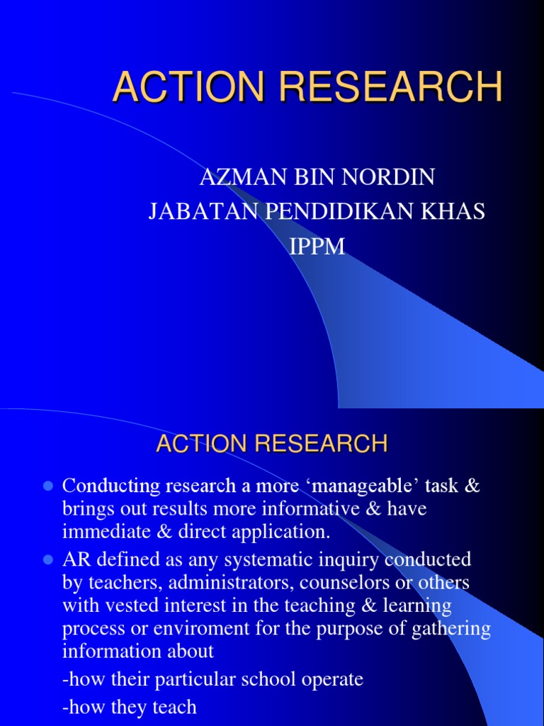 Action Research | PDF | Qualitative Research | Data Analysis