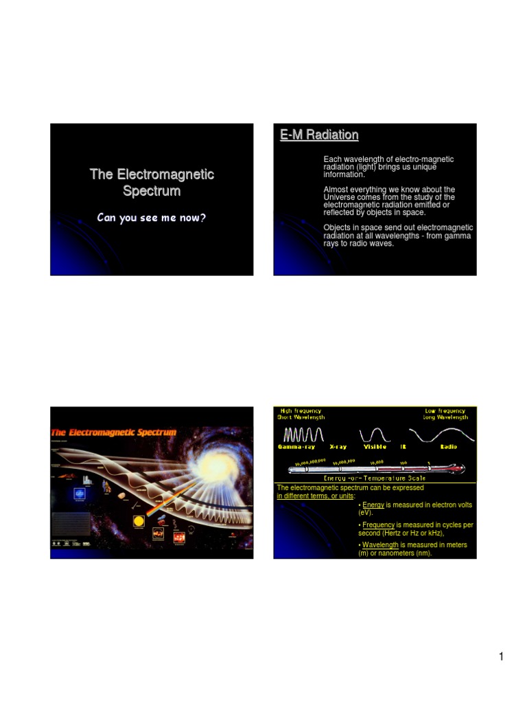 Understanding the Electromagnetic Spectrum | PDF | Telescope ...