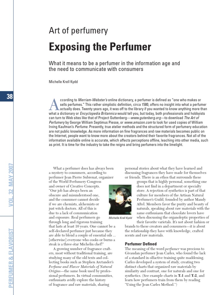 Understanding the Role of Perfumers | PDF | Perfume | Odor