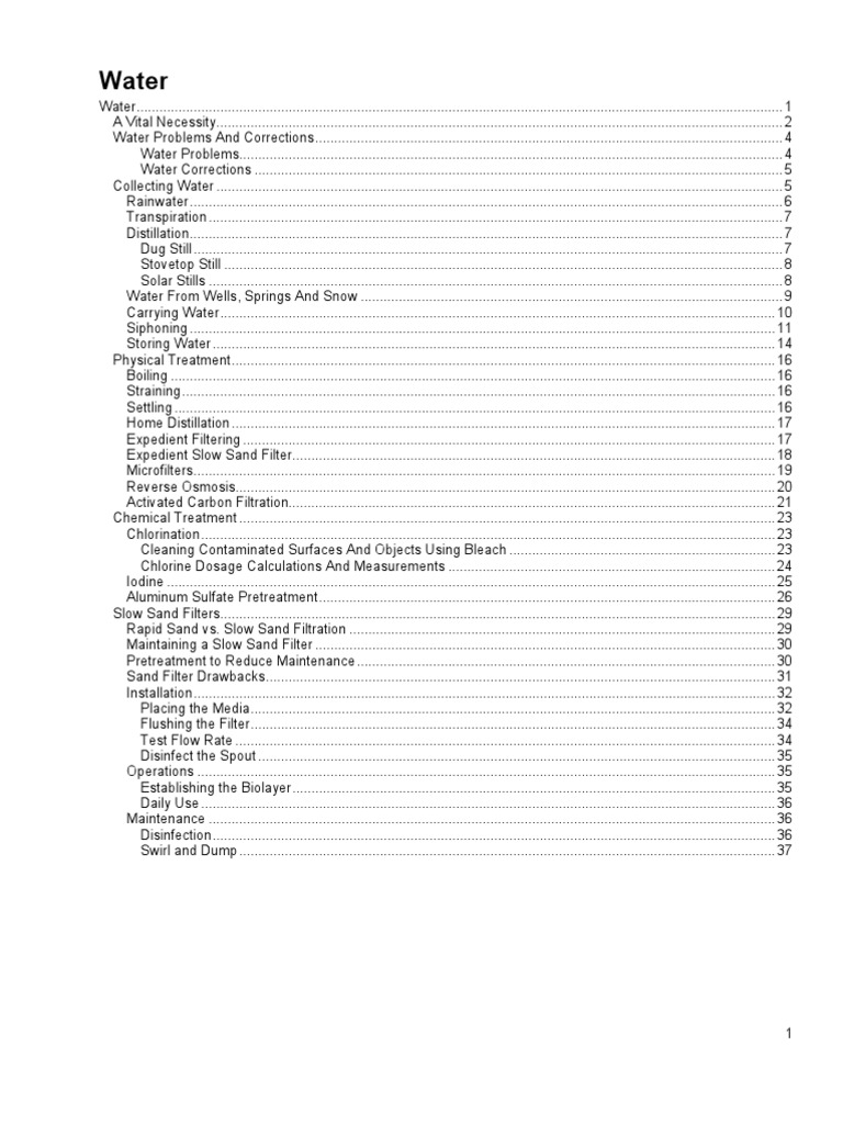 Water - Water Treatment | PDF