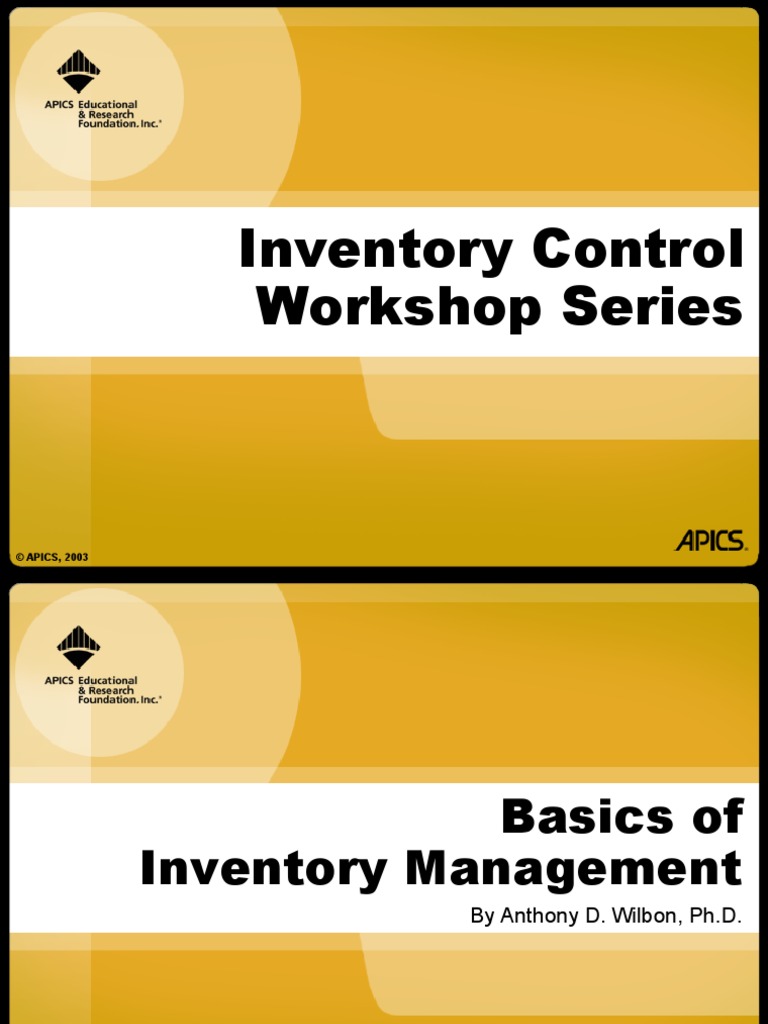 Basics of Inventory Management | PDF | Inventory | Global Business ...