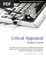 RCT Critical Appraisal Checklist | PDF | Randomized Controlled Trial ...