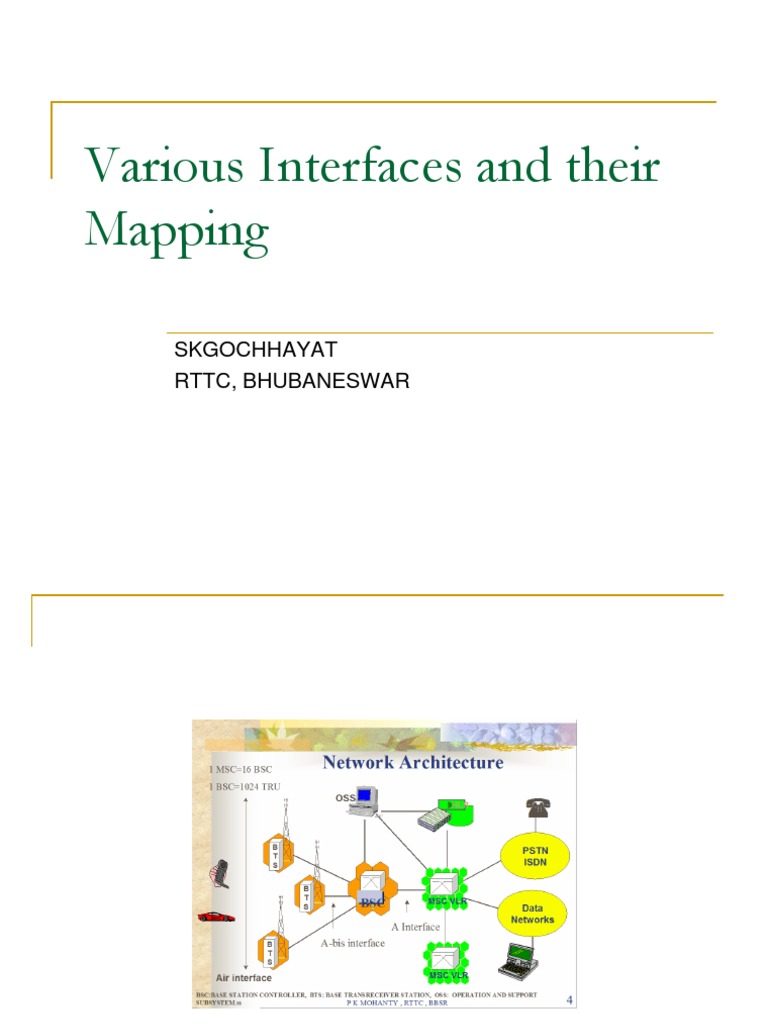 Various Interfaces and Their Mapping: Skgochhayat RTTC, Bhubaneswar ...