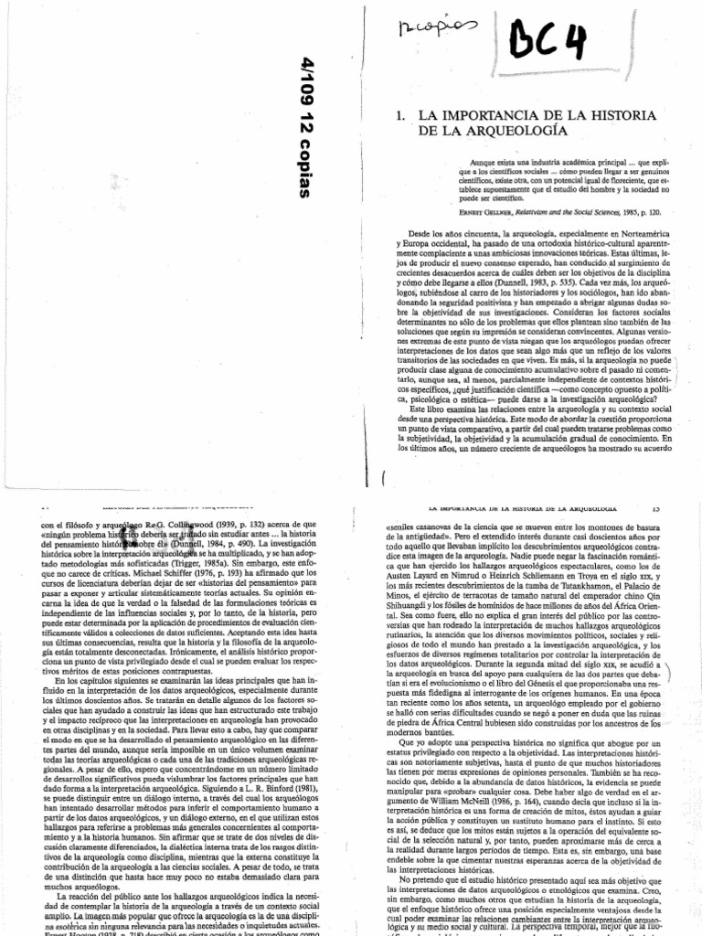 Trigger, Bruce - La Historia Del Pensamiento Arqueologico | PDF ...