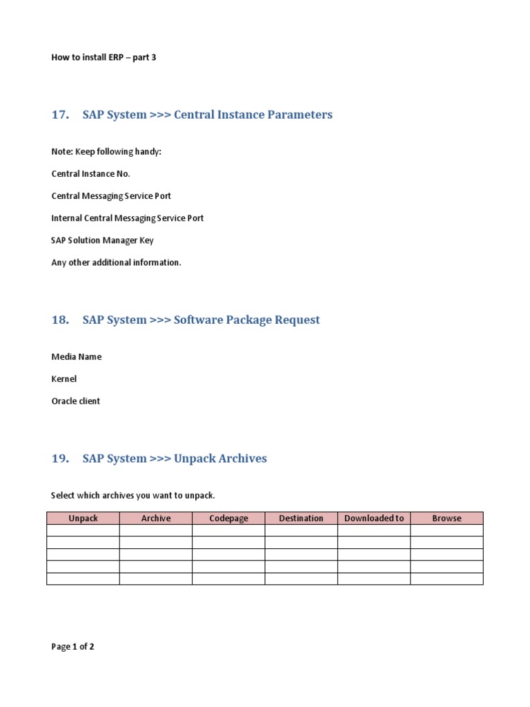 ERP Installation Guide: Part 3 | PDF | Business | Computers