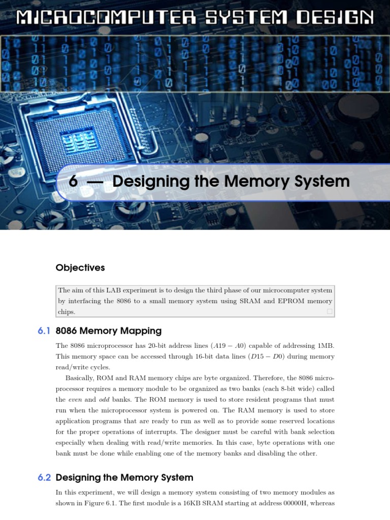 06-Designing The Memory System | PDF | Random Access Memory | Computer ...
