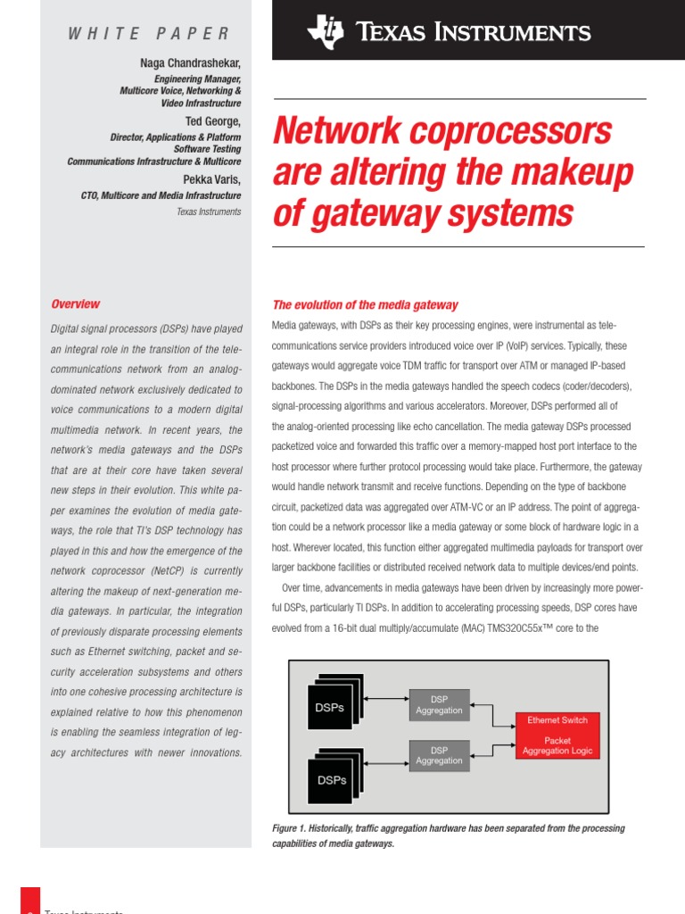 TI Network Co Processor | Download Free PDF | Digital Signal Processor ...