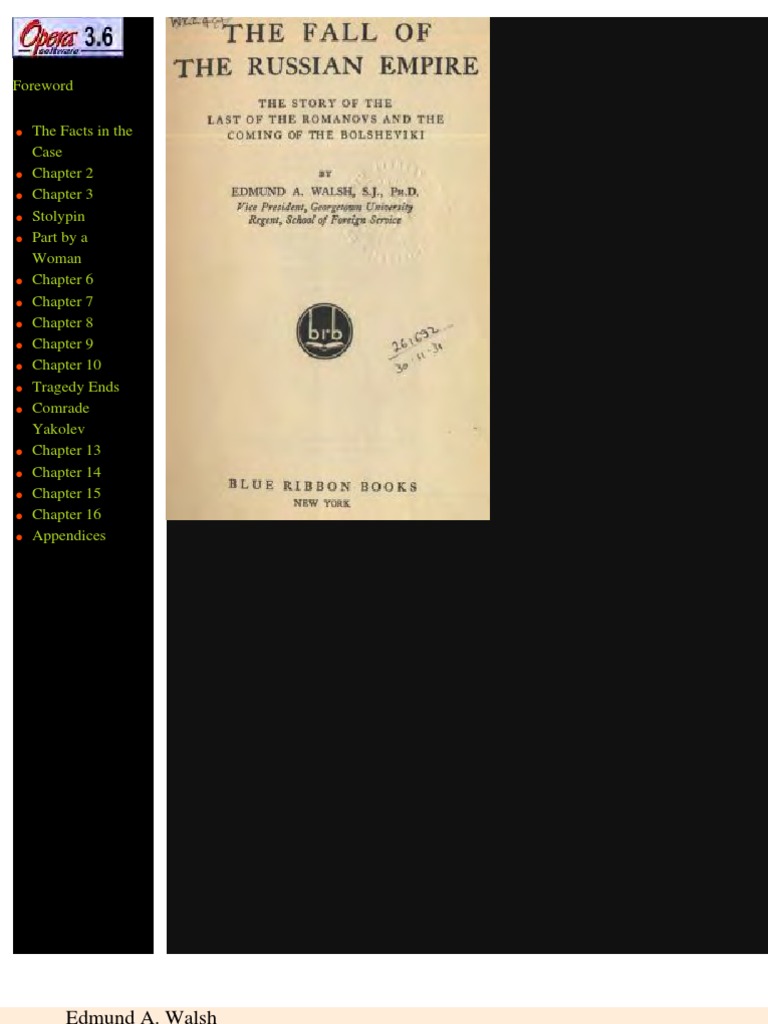 Fall of The Russian Empire-The Story of The Last of The Romanovs and ...