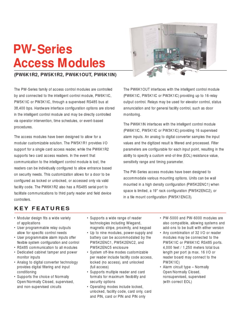 Reader Interface Modules | PDF | Input/Output | Access Control