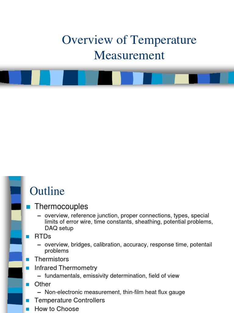 Overview of Temperature Measurement | PDF | Thermocouple | Physical ...