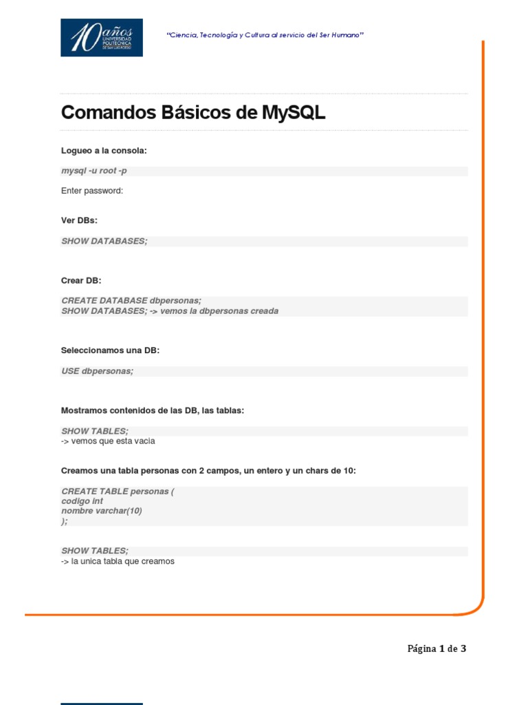 Ok - Comandos Básicos-Mysql PDF | PDF
