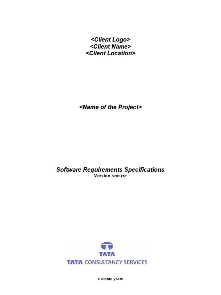 Org It (TCS-iQMS-104) Common SRS Template | PDF | Use Case | Business ...