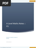 A Level Maths P 1 Notes | PDF