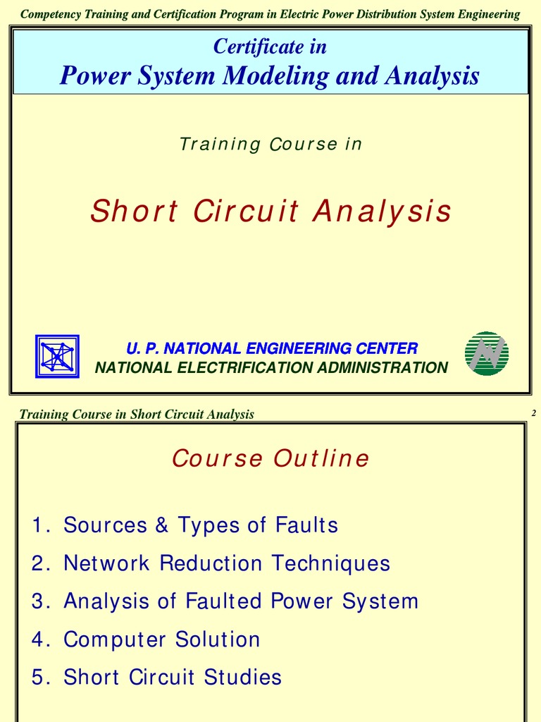 CPT5 - Short Circuit Analysis-6th Batch | PDF | Electrical Network | Network Analysis ...
