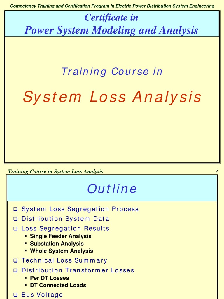 System Loss Process and Results | PDF | Electric Power Distribution ...