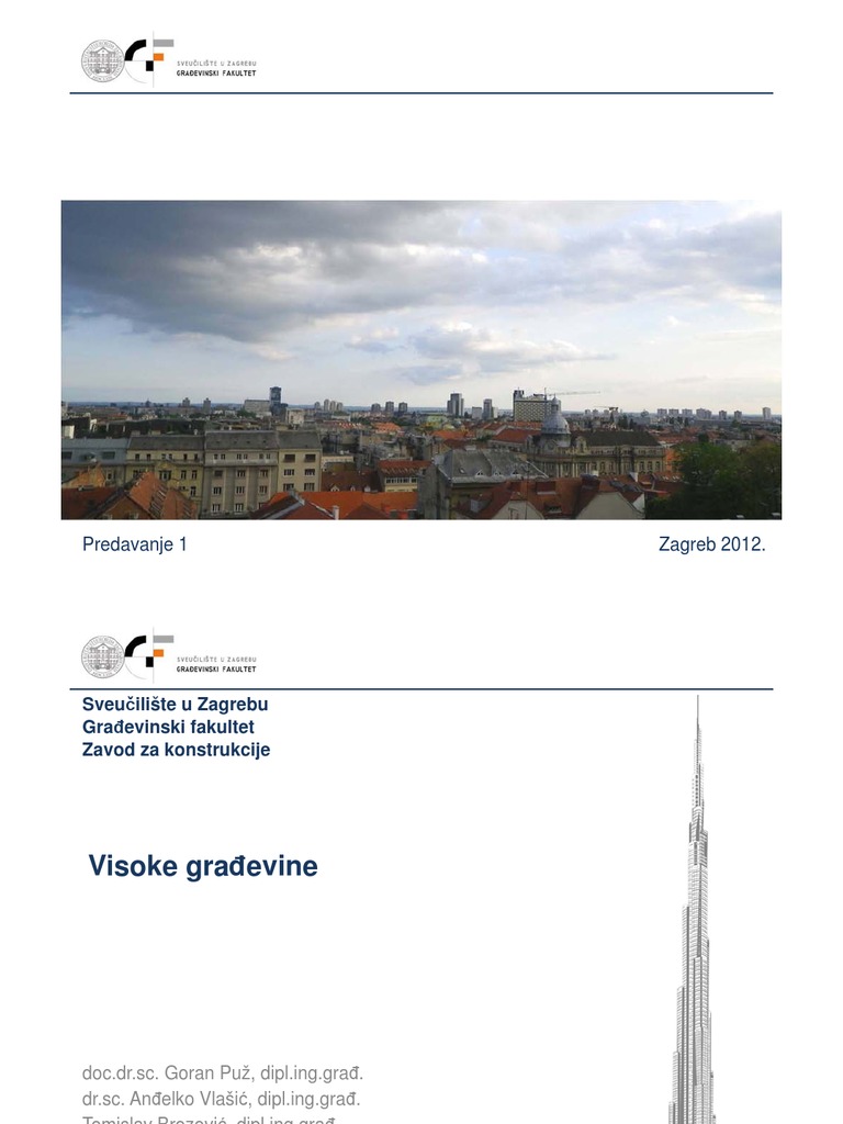Visoke Gradjevine 1. Predavanje Povijest, Projektiranje | PDF