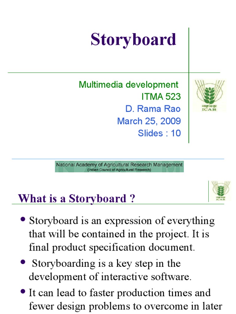 Storyboard: Multimedia Development ITMA 523 | PDF | Page Layout ...