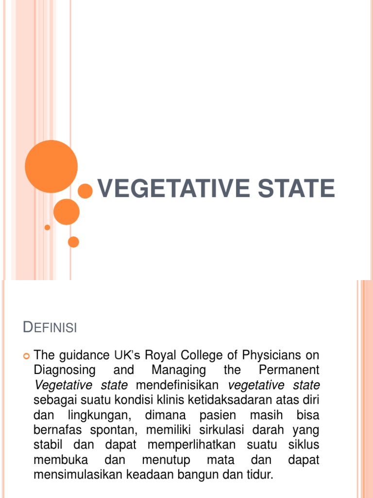 Vegetative State | PDF