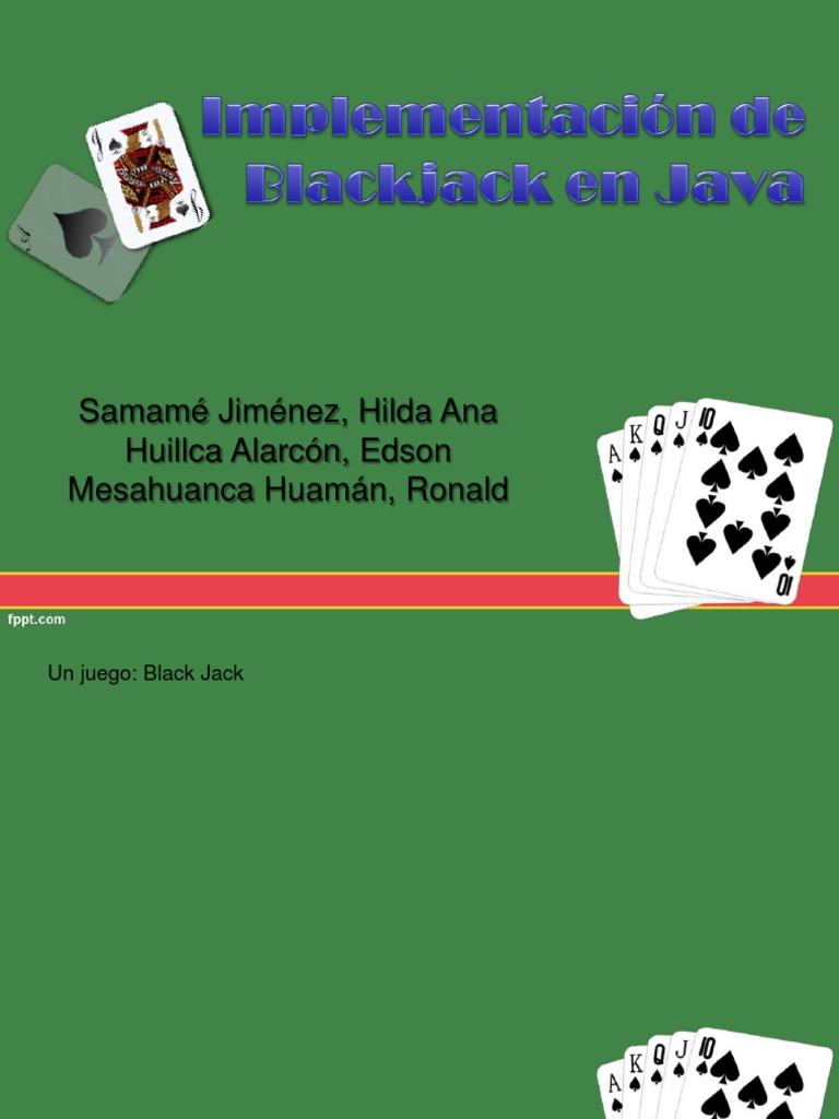 Implementación de Blackjack en Java | PDF | Jugando a las cartas ...