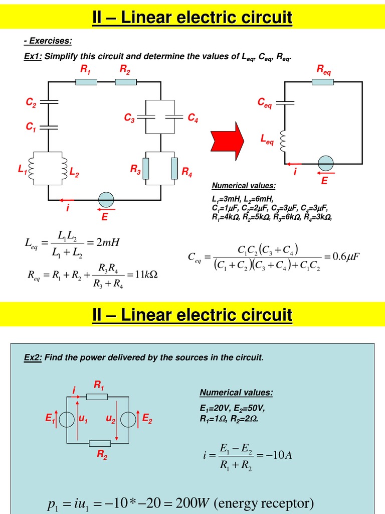 II - Linear Electric Circuit | PDF | Technology & Engineering