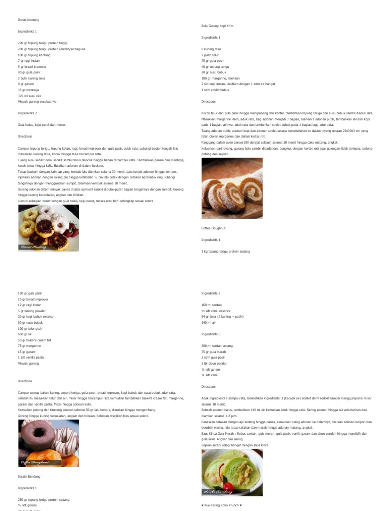 Resep Kue | PDF