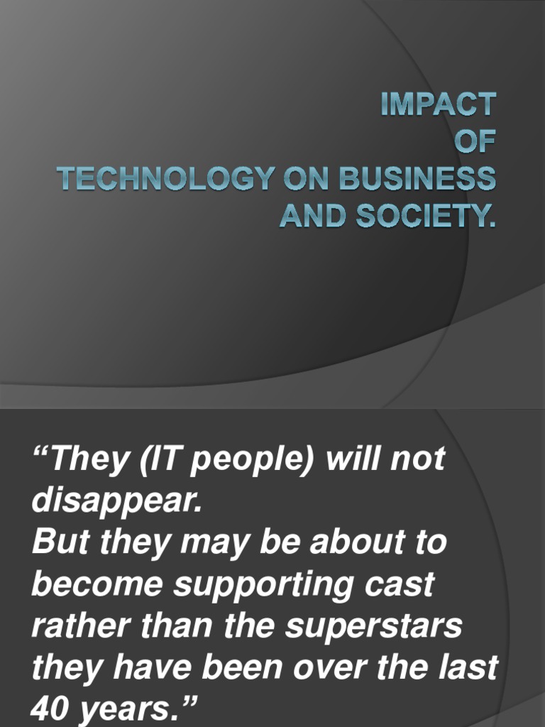 Impact of Technology on Business | Technological Convergence | Internet