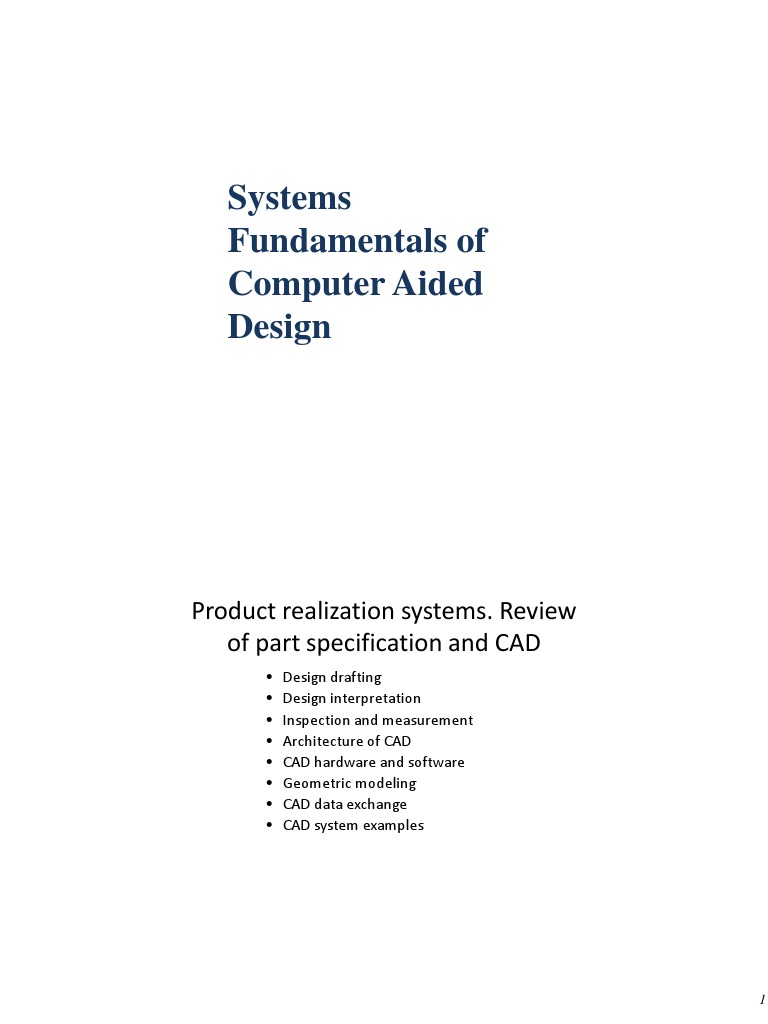 Fundamentals of CAD | PDF | Operating System | Computer Aided Design