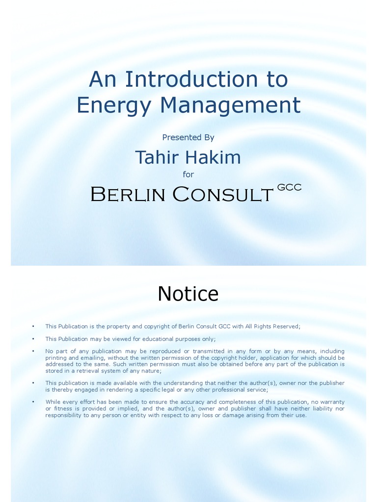 Intro Energy Management | PDF
