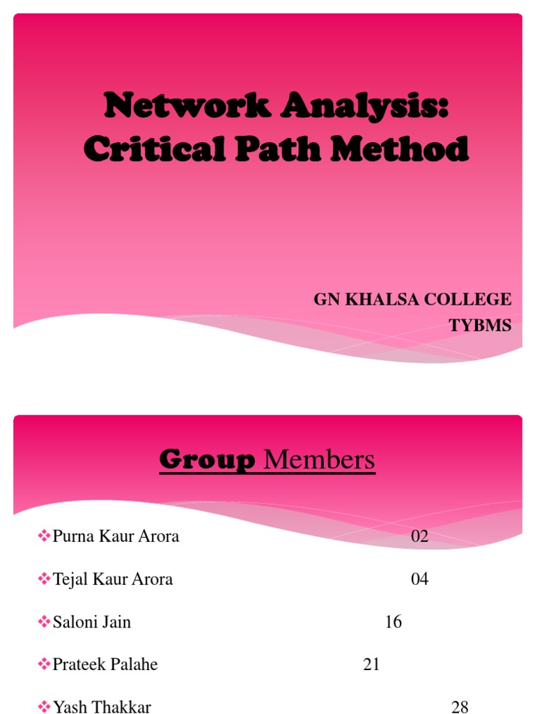 Network Analysis | PDF | Project Management | Product Development