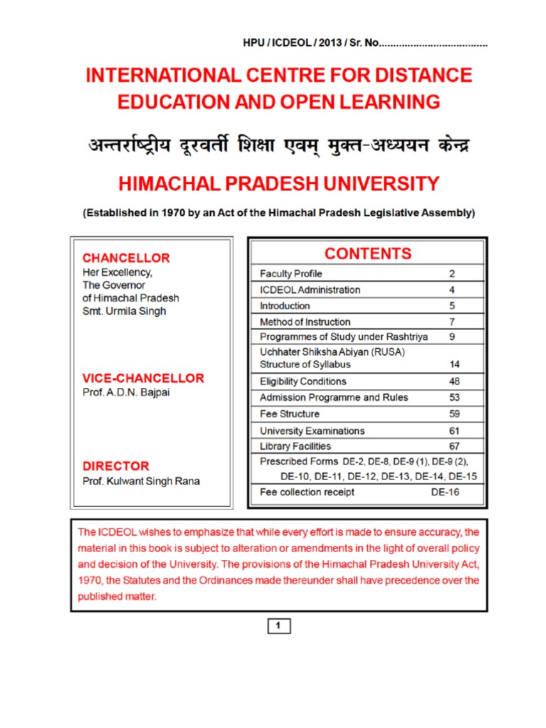 Icdeol Pors | PDF | Distance Education | Mathematical Analysis