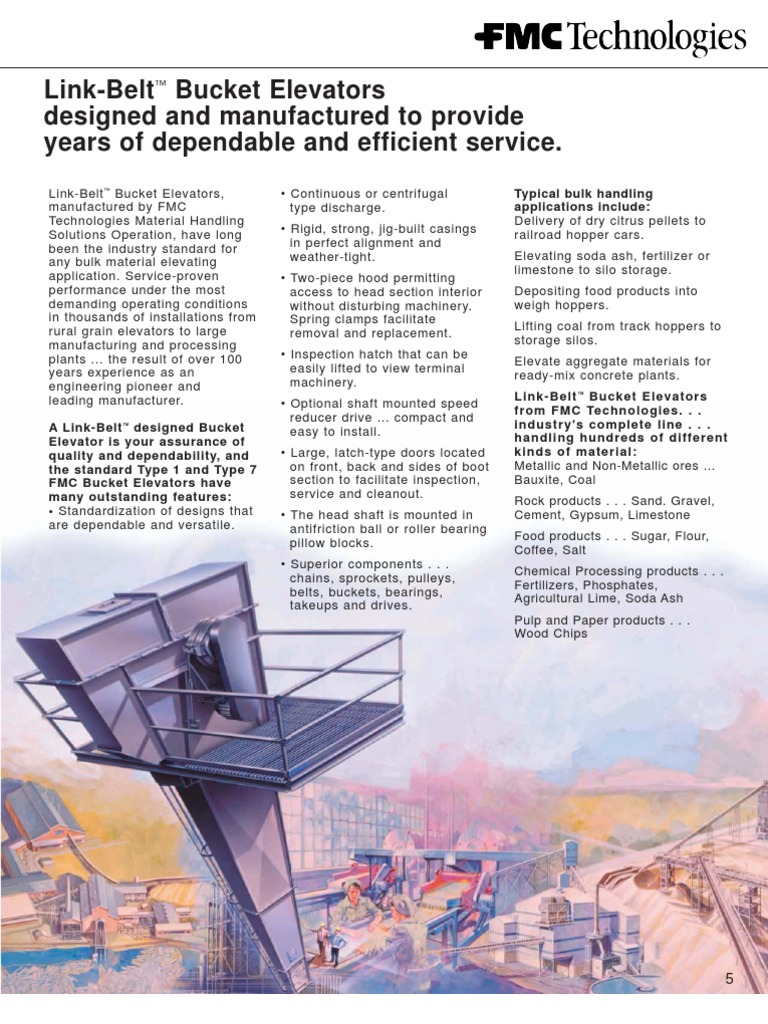 FMC Bucket Elevators | PDF | Elevator | Belt (Mechanical)