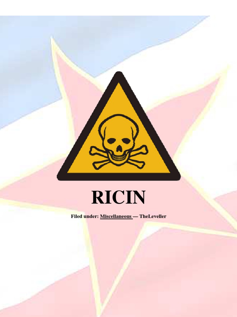 Ricin... How To Extract Ricin From Castor Beans. | PDF | Filtration ...