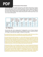 Water Hardness Conversion Table | PDF | Units Of Measurement | Chemistry