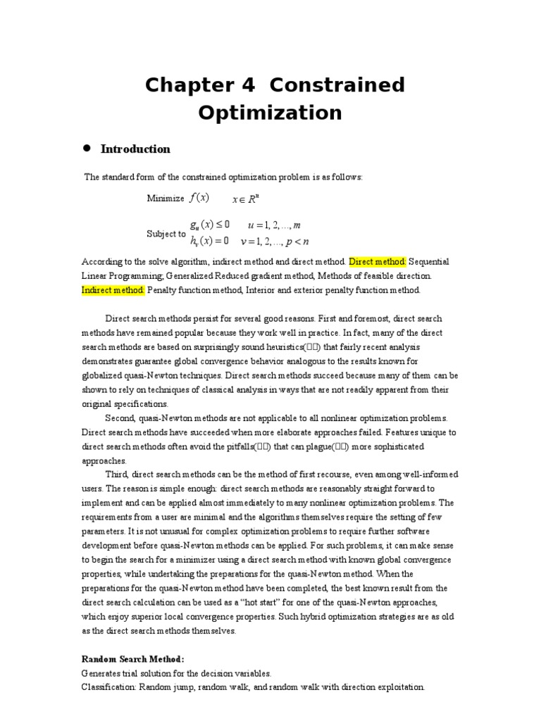 Chapter4 Constrained+Optimization | PDF | Mathematical Optimization | Systems Science