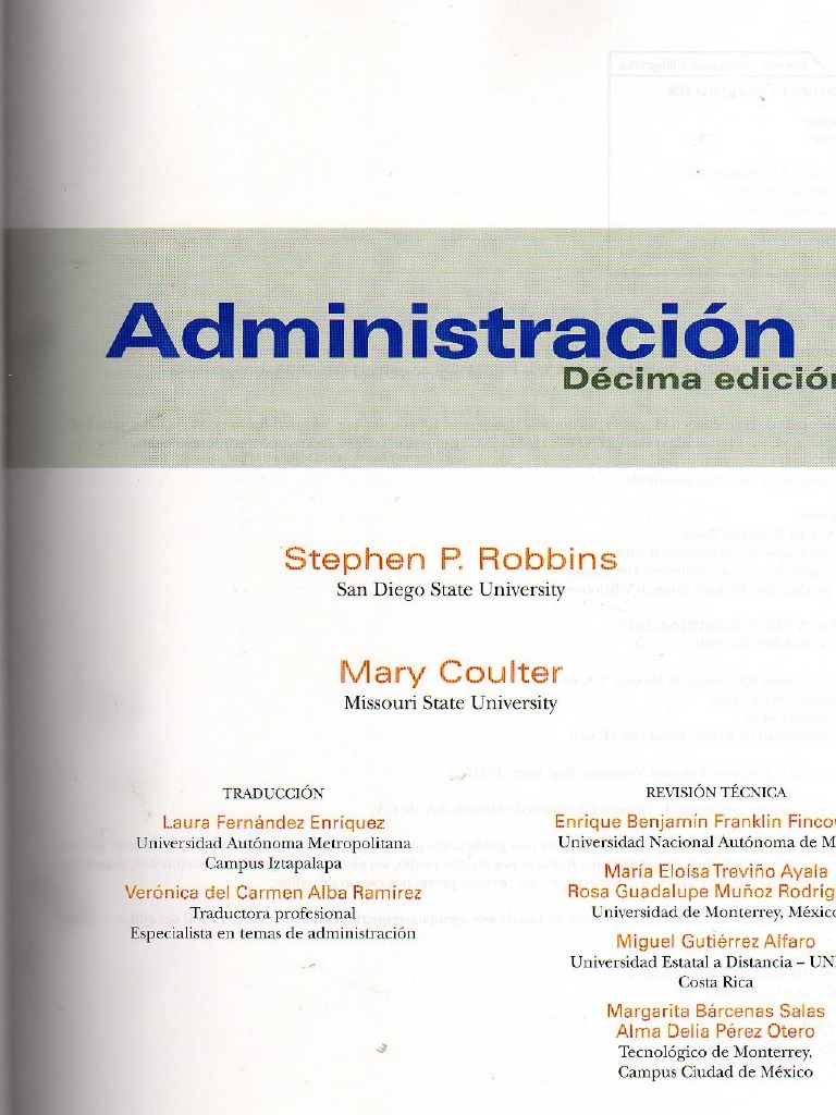 Admin Stephen Robbins 10 | PDF