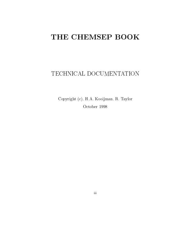 Chemsep Manual | PDF | System Of Linear Equations | Materials Science