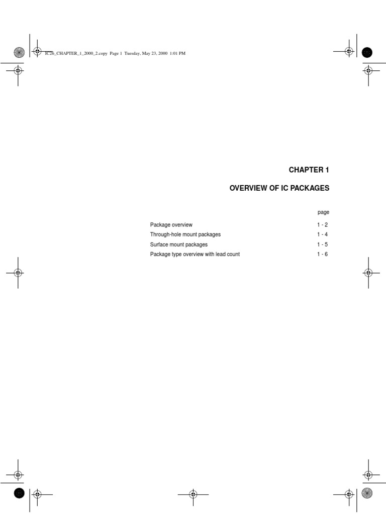 Overview of IC Packages | PDF | Integrated Circuit | Materials