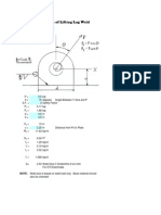 Lifting Lug Calculation | PDF