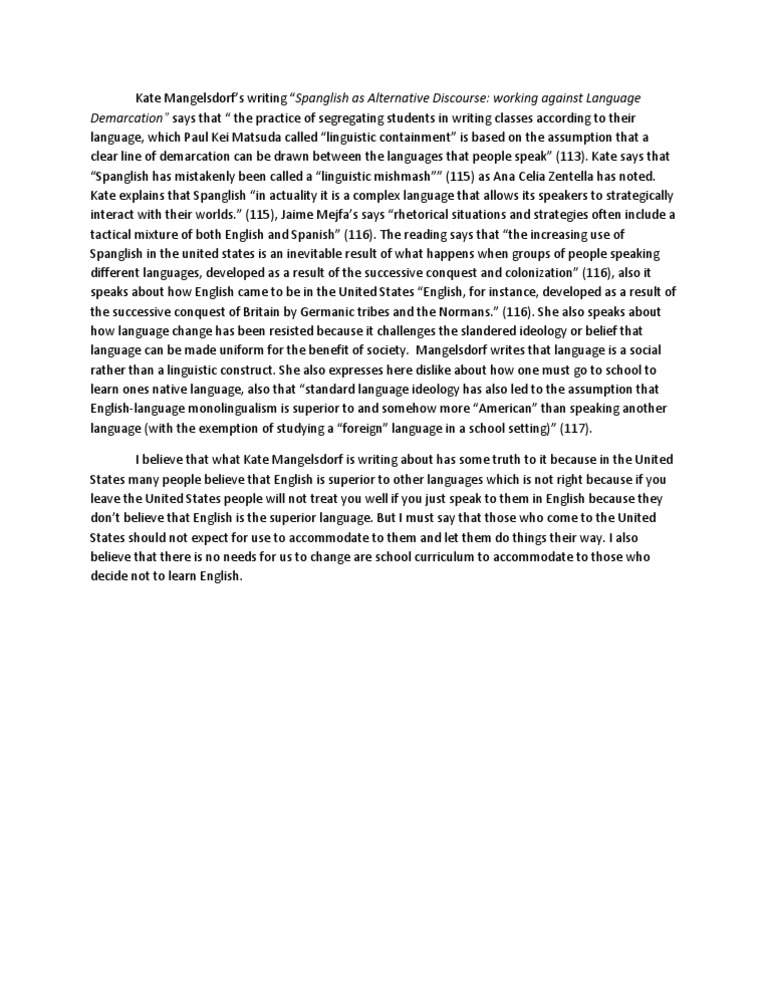 Spanglish: Challenging Language Norms | PDF | English Language | Ideologies