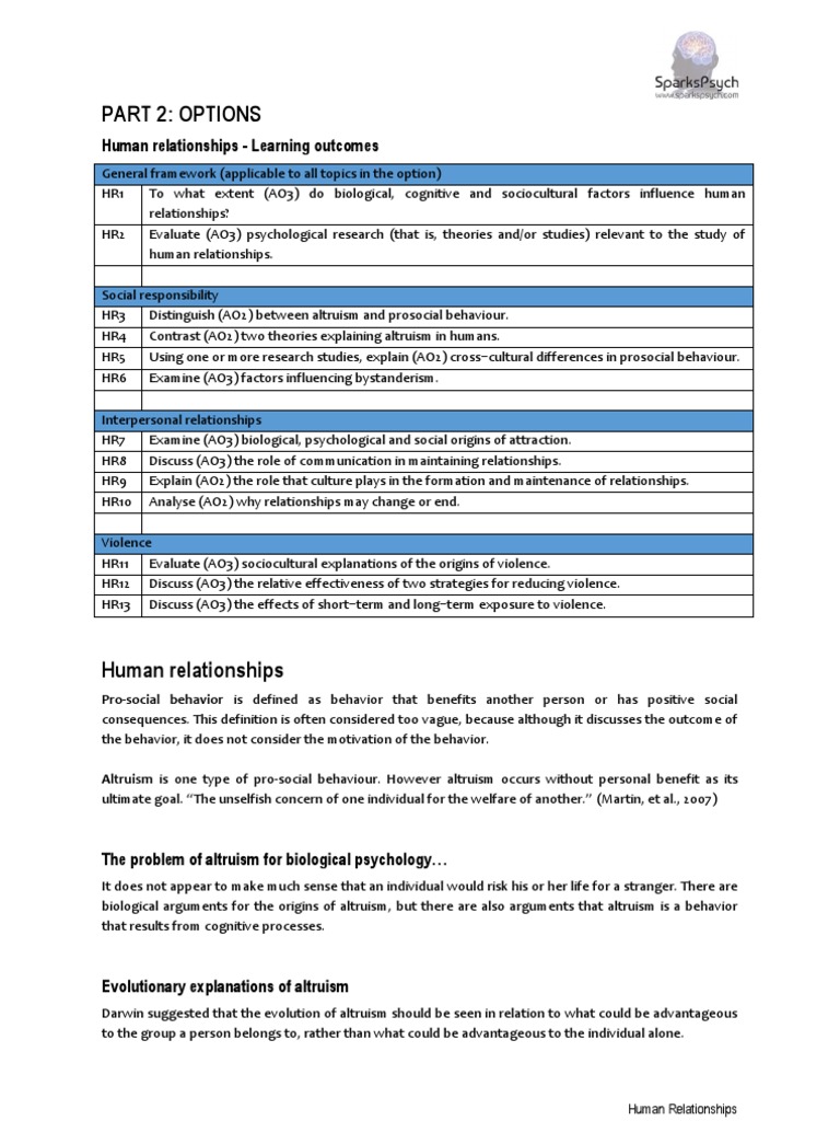 Psychology of Altruism | PDF | Altruism | Interpersonal Relationships