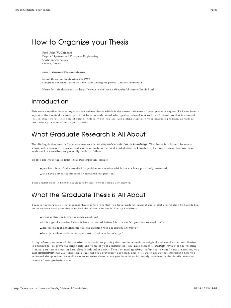 Helpdesk How To Organize Thesis | PDF | Thesis | Question