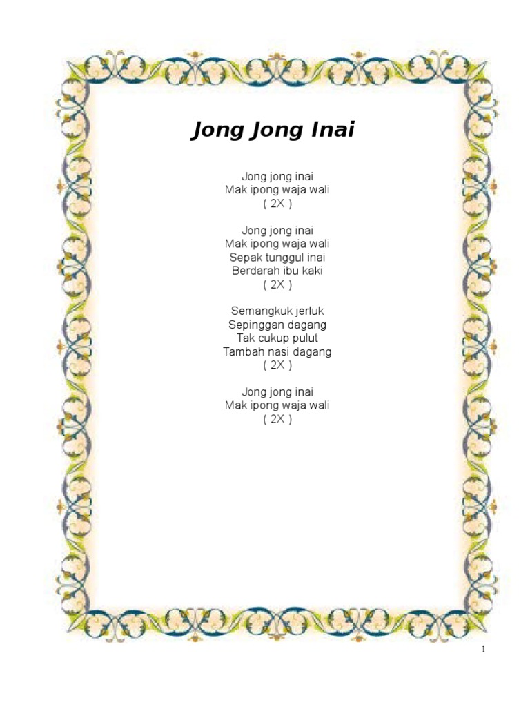 Lagu Rakyat | PDF | Seni & Disiplin Bahasa