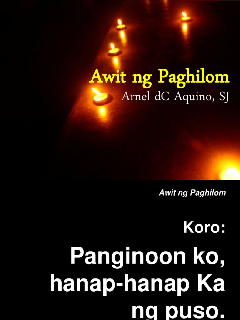Awit NG Paghilom | PDF