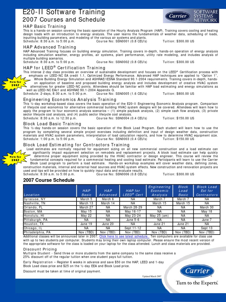 Carrier Software Training PDF | PDF | Hvac | Simulation