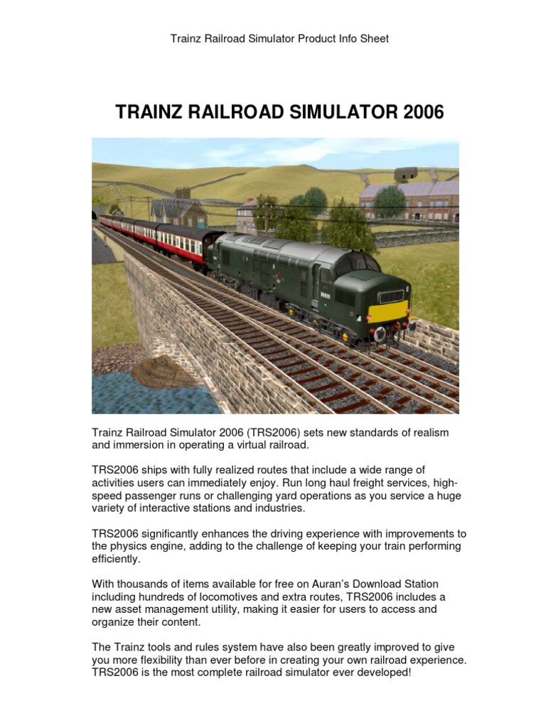 Trainz Railroad Simulator 2006 | PDF | Rail Transport | Simulation