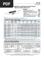 1K Carbon Film Resistor Datasheet | PDF | Resistor | Electrical ...