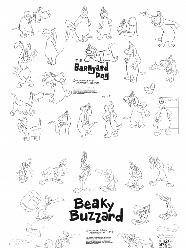 Looney Tunes Model Sheet | PDF