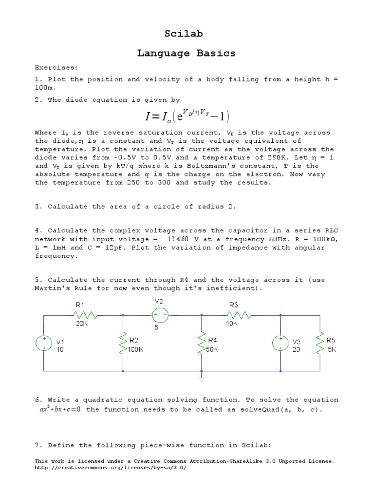 Scilab Basics Exercises For Beginners Pdf Time Complexity