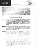 Brgy. Resolution Sample | PDF