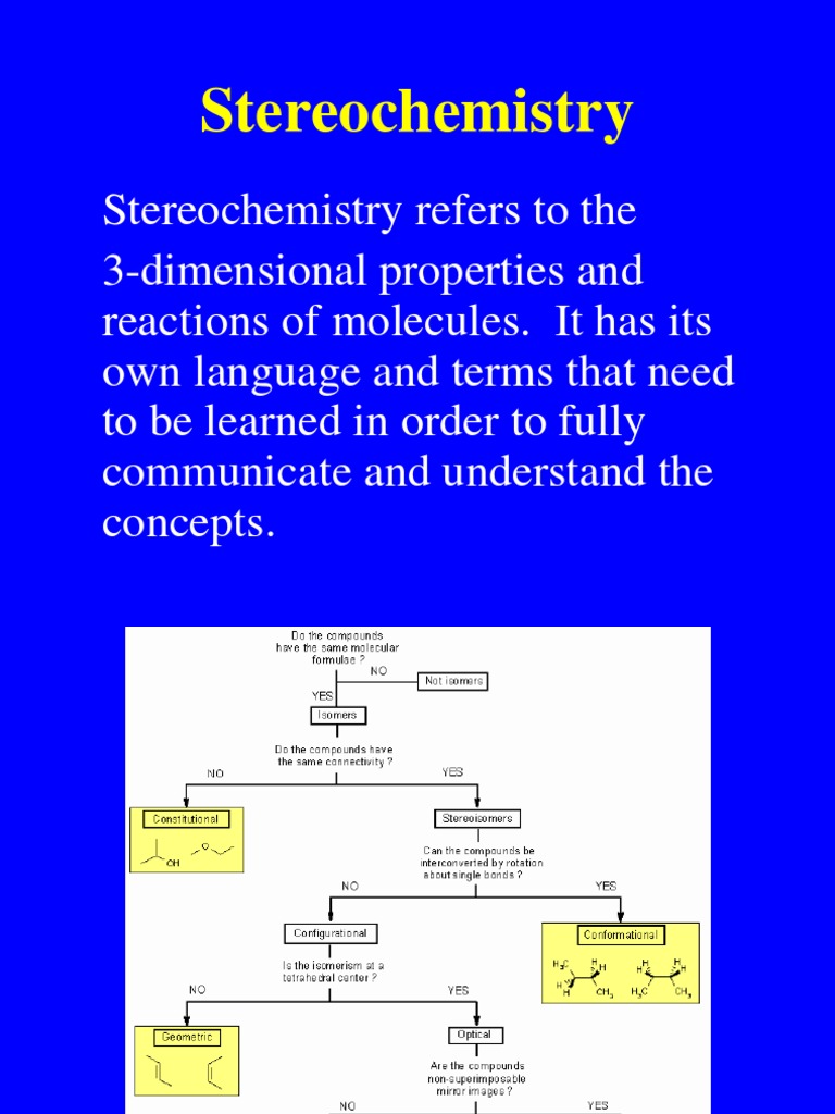 Stereochemistry (1).ppt | Chirality (Chemistry) | Organic Chemistry